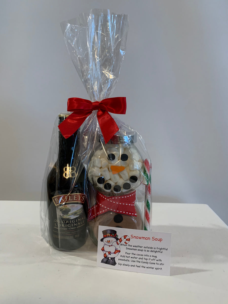 Mini Snowman w/Baileys – A Perfect Gift Basket